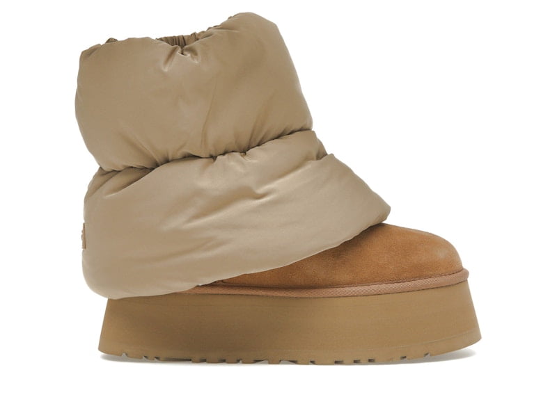 UGG Women's Classic Mini Dipper Puffer Boot Amphora Chestnut, from ...