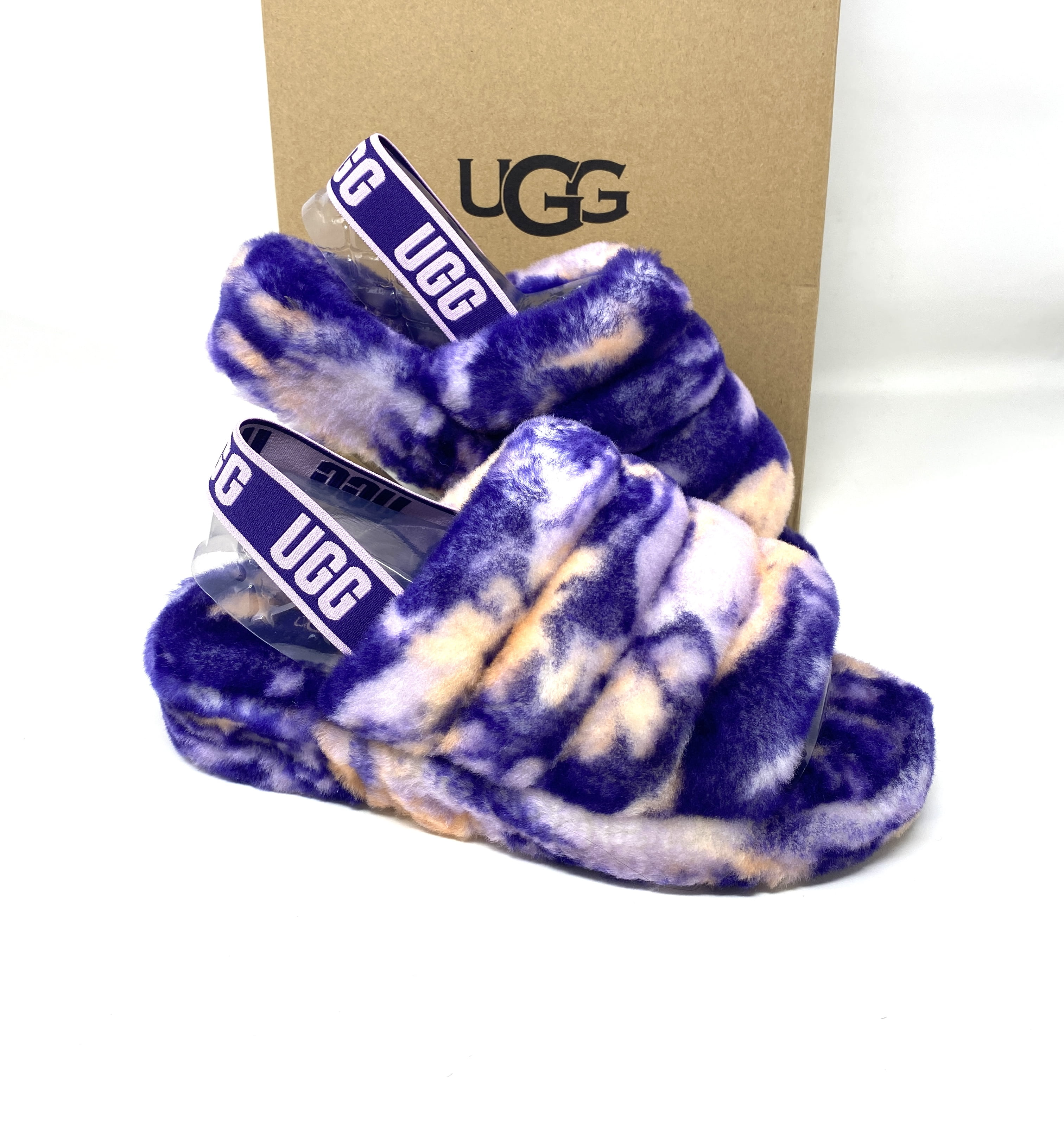 UGG Womens Fluff Yeah Slipper Sli Violet Night 8M - Walmart.com