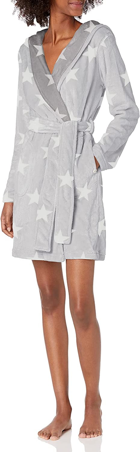 UGG Womens Miranda Robe Medium Grey / White Stars - Walmart.com