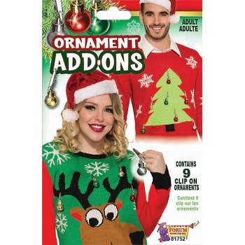 UGLY SWEATER ADD ONS-ORNAMENTS-9PCS - Walmart.com