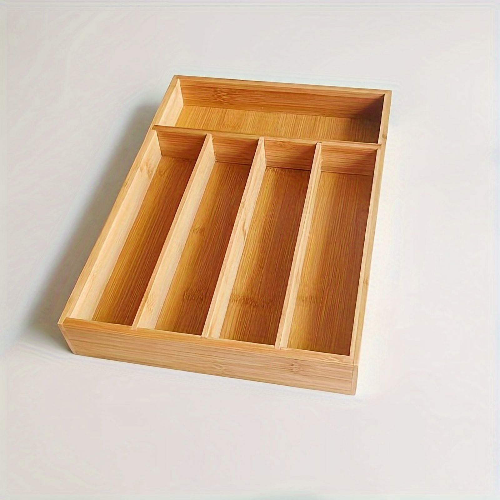 UGM Bamboo Drawer Organizer for Kitchen – Insert Mount Flatware Tray ...