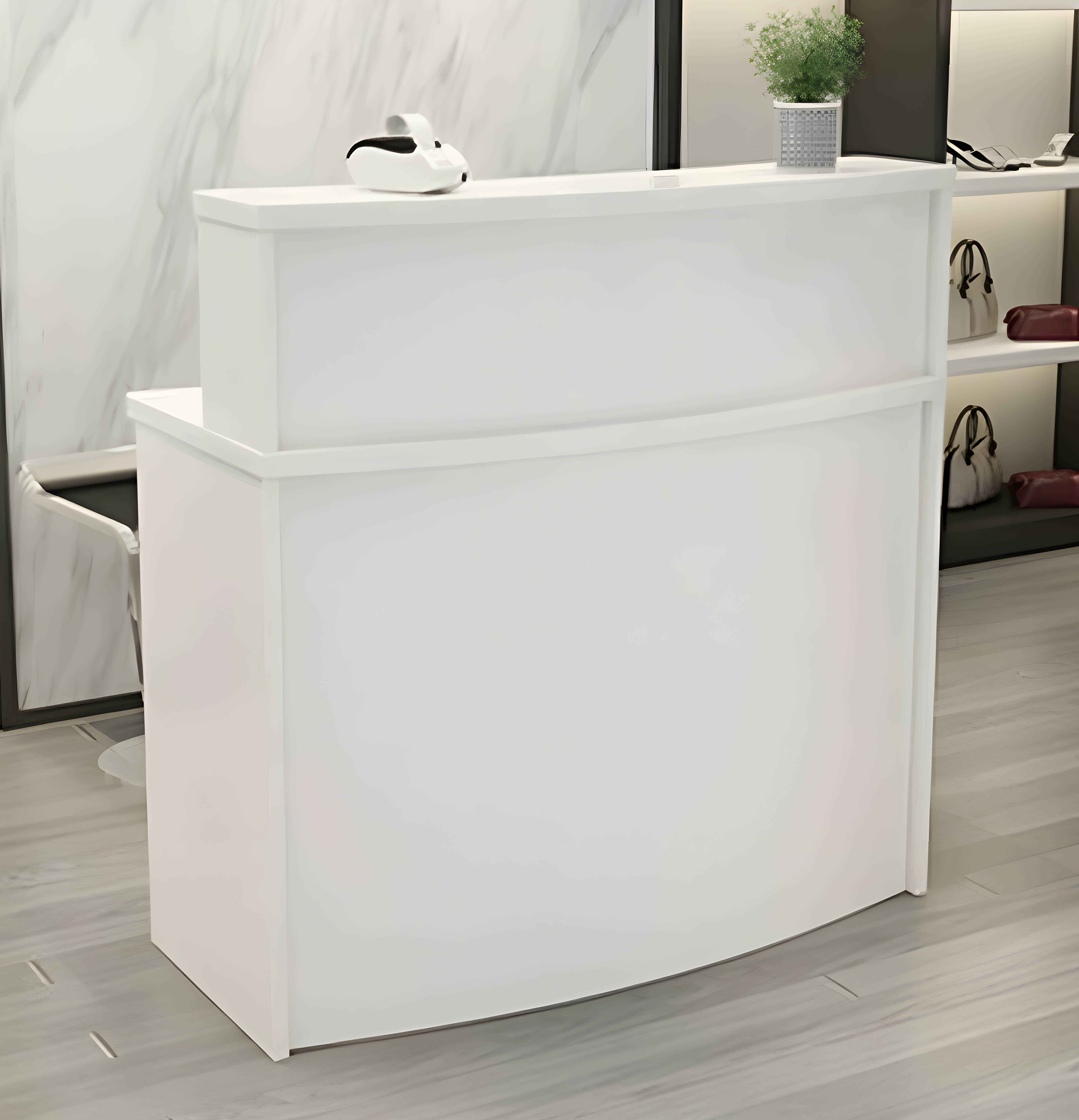 UGOS 40" Modern Reception Desk, Laminate, Multifunctional for Home ...