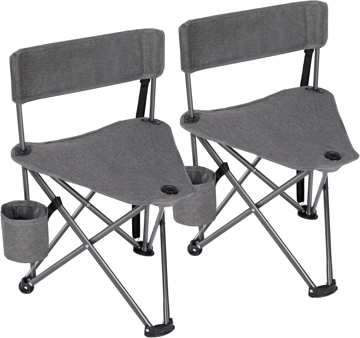 UGOVBONPM 2 Pack Tripod Camping Chairs Folding Lightweight Portbal 3 ...