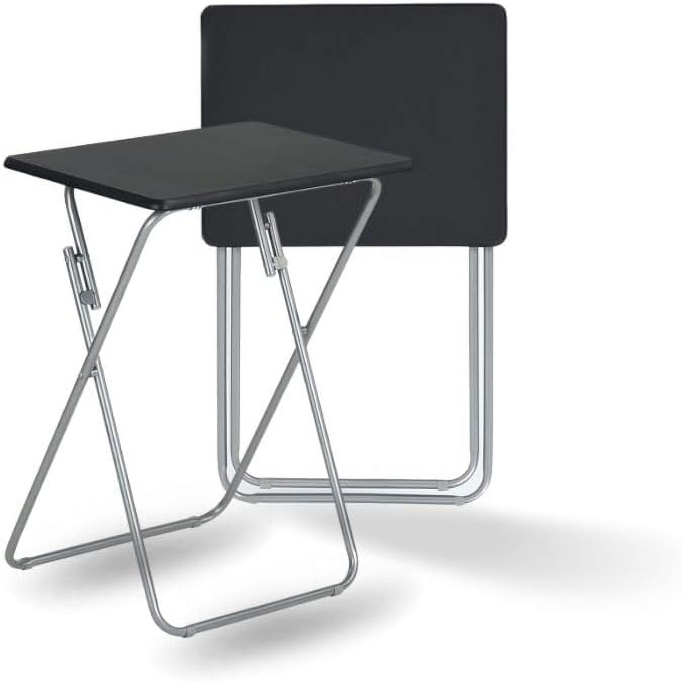 UGOVBONPM Folding TV Tray Foldable Dinner Snack Trays Set of 2 Portable ...