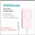 UGREEN 10000mAh Magnetic Power Bank, Pink - Walmart.com