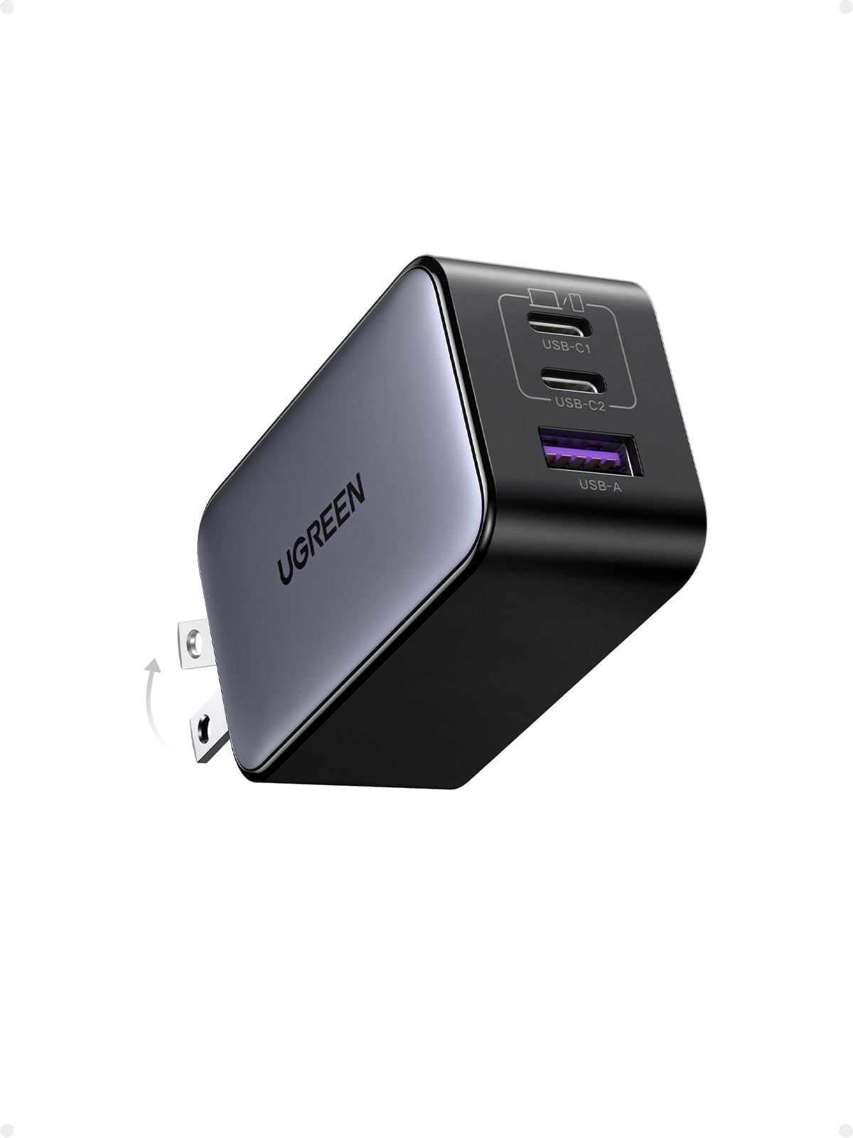 UGREEN Nexode USB C Charger 65W GaN 3 Ports for MacBook, iPhone + more ...