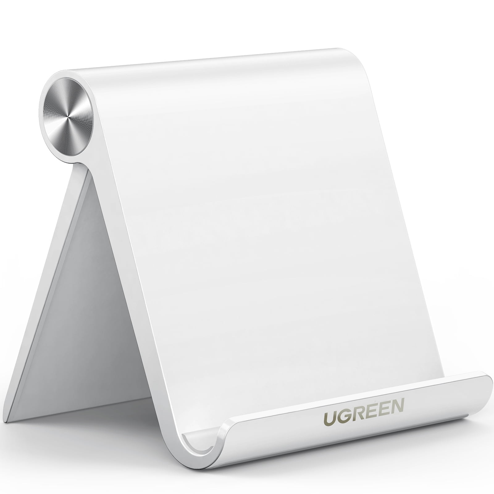 UGREEN Adjustable White Tablet Stand, Foldable iPad Holder with Anti ...