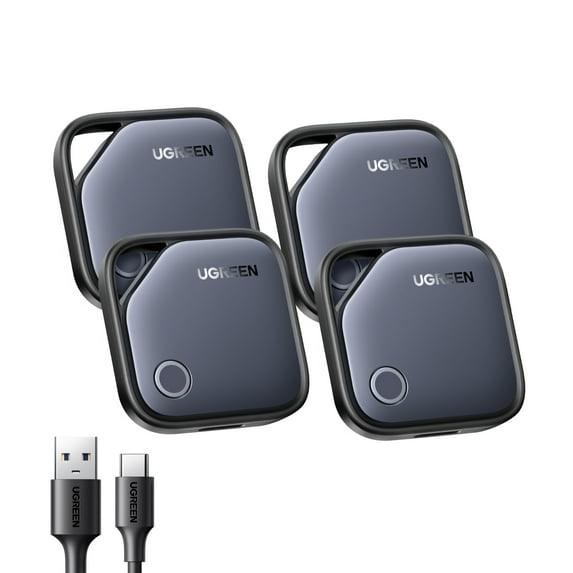 UGREEN FineTrack (iOS Only)Air Tracker Tags 4 Pack, 1-Year USB-C ...