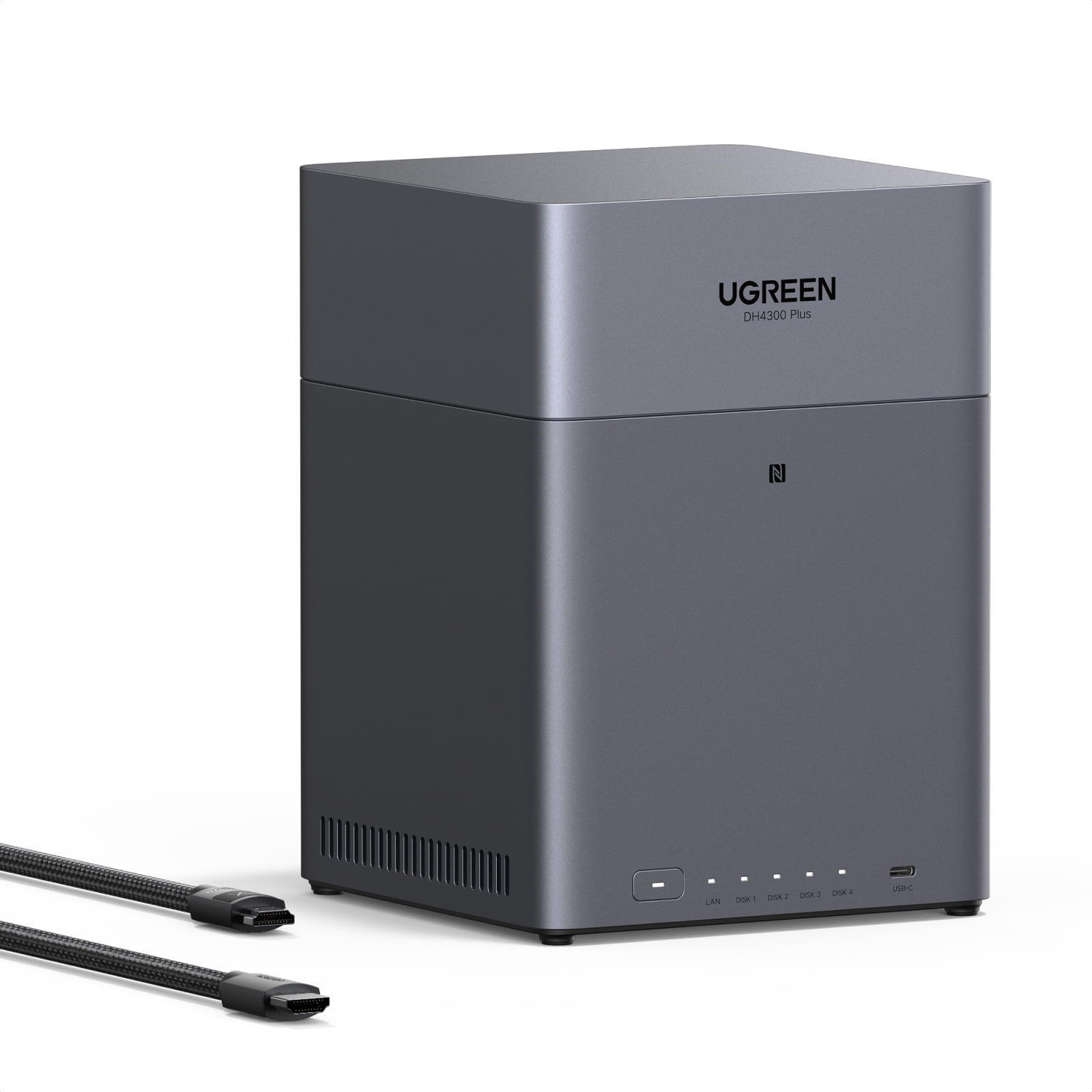 UGREEN NASync DH2300 2-Bay Network Attached Storage with HDMI Cable ...
