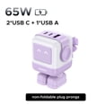 UGREEN, Uno 65W USB C Charger, Robot GaN Fast Charger, Purple - Walmart.com