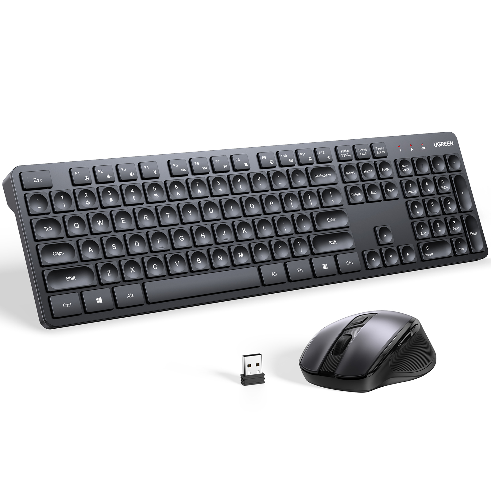 Onn Soft-Touch Wireless Keyboard And Mouse, Black - Walmart.com