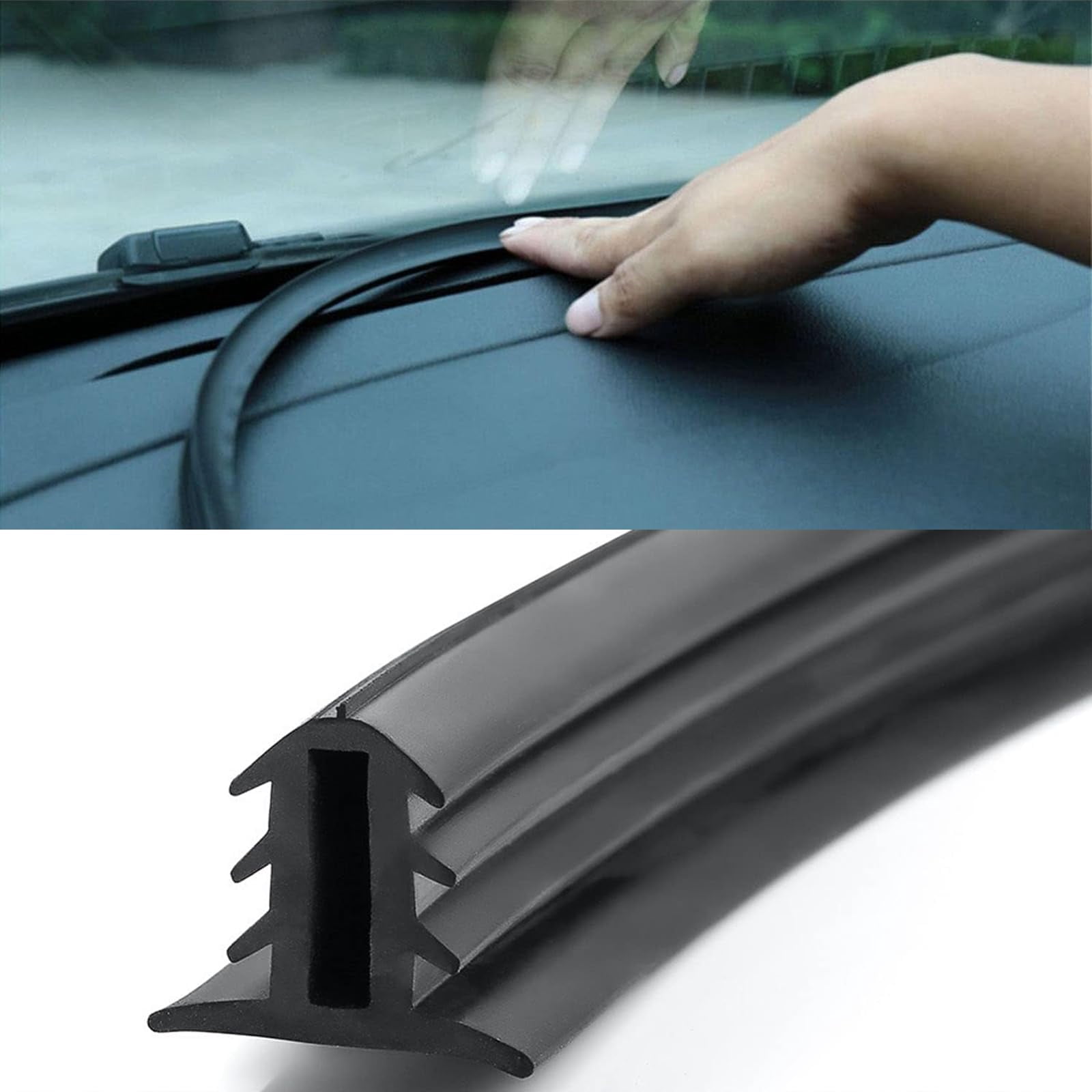 UGSHY Pack of 1 DHF10 Car Dashboard Seal Strip, 6.56Ft Rubber Seal ...