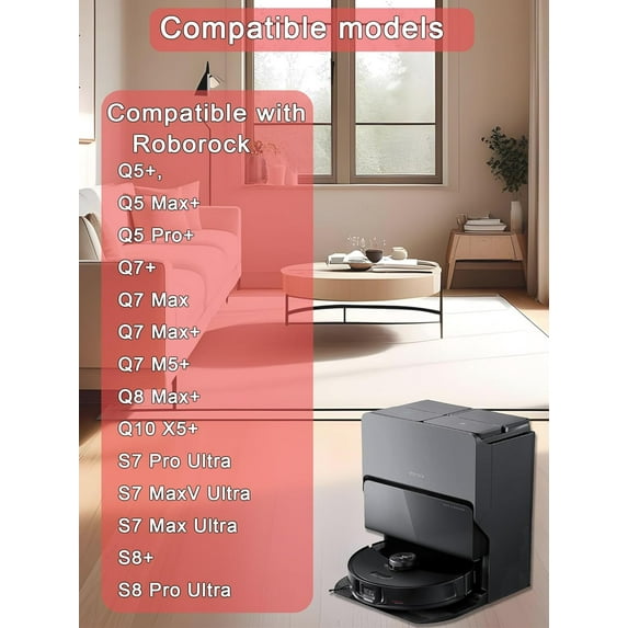 UGUCYUI-12 Pack Disposable Vacuum Dust Bags Replacement for Roborock S8 ...