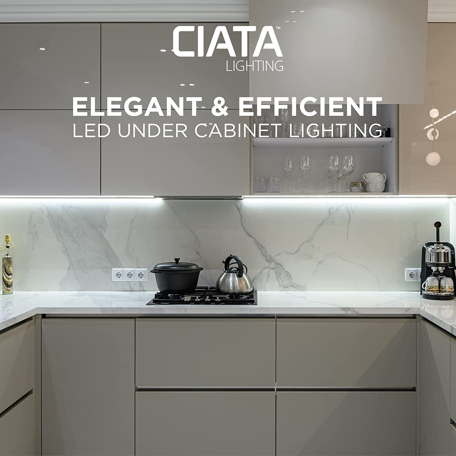 UGUCYUI-12 in. LED Under Cabinet Lighting, Kitchen Cabinet Lighting ...