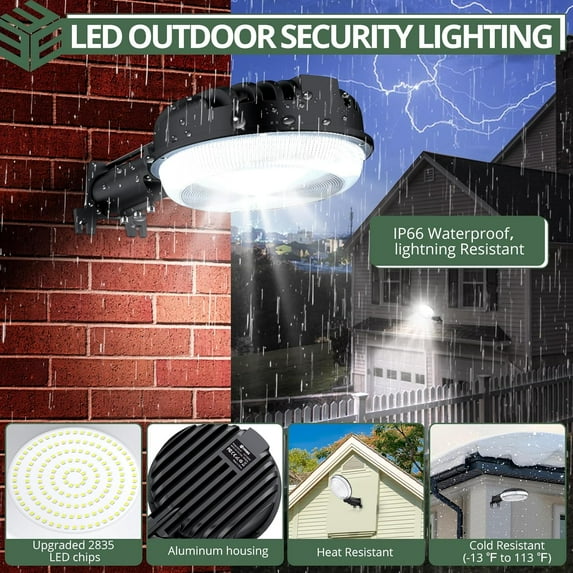 UGUCYUI-150W LED Barn Light, 20000LM Dusk-to-Dawn Outdoor Lighting, 150 ...