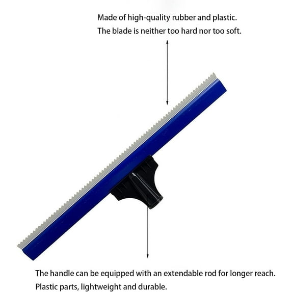 UGUCYUI-16 Inch Teeth Notched Squeegee, Epoxy Squeegee for Self Leveling Cement Urethane Epoxy ...