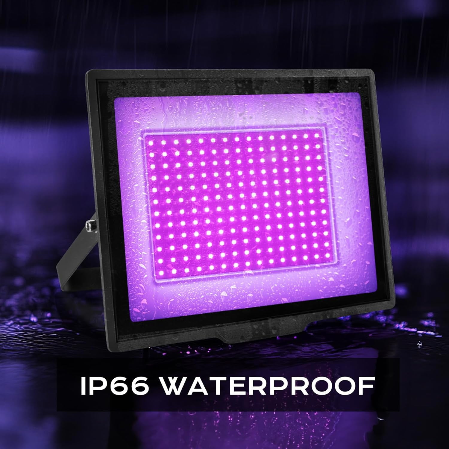 UGUCYUI-2 Pack 120W LED Black Lights, IP66 Waterproof Blacklight Flood ...