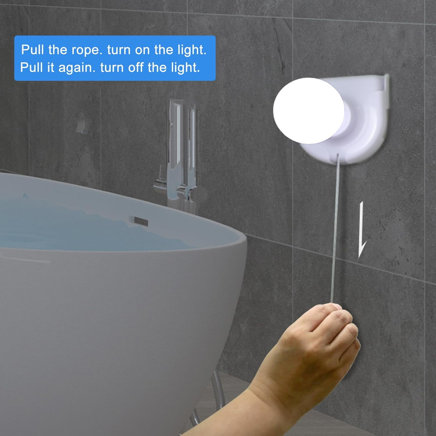 UGUCYUI-2 Pack Battery Operated Light Bulb, Stick-Up Battery Powered ...