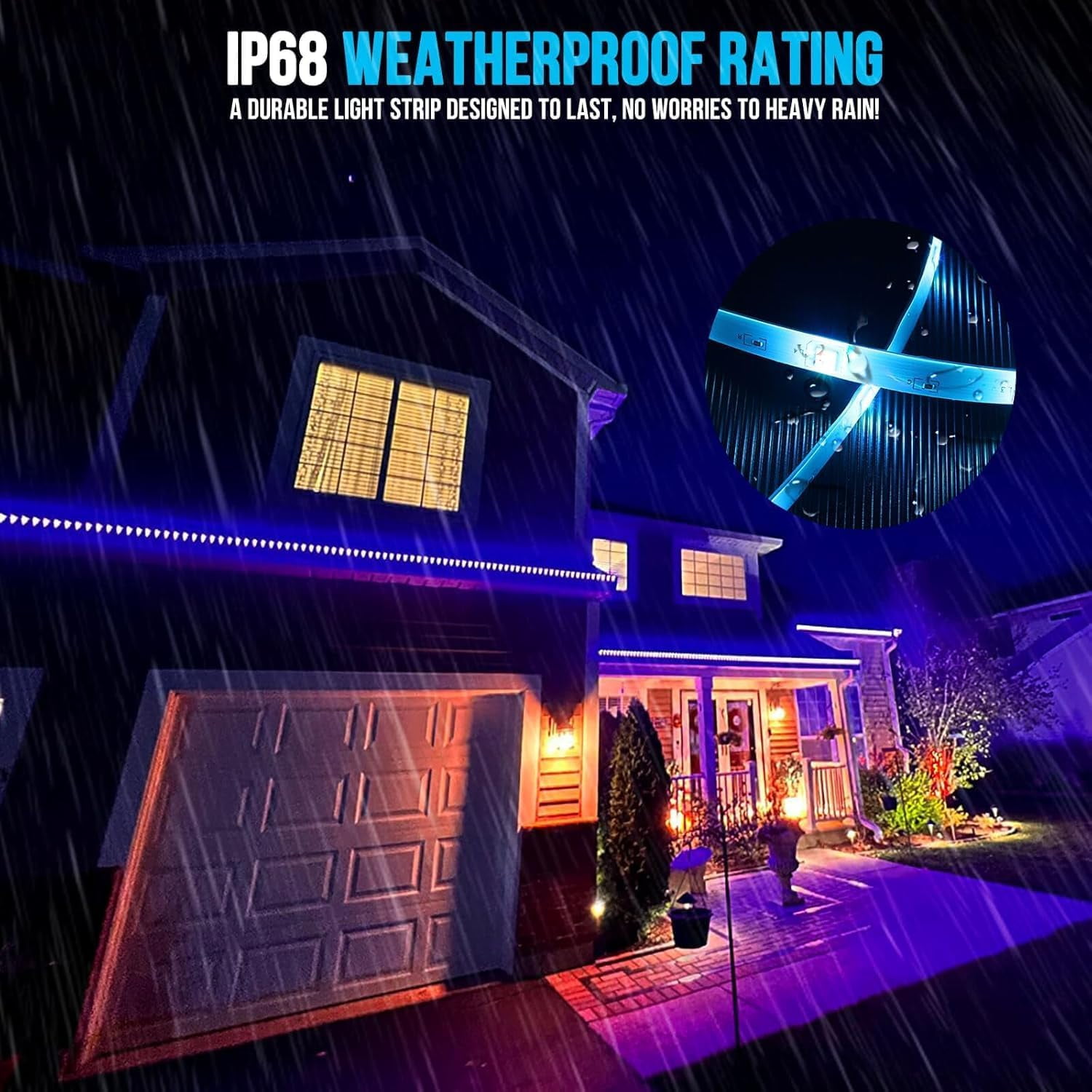 UGUCYUI-200ft Outdoor Led Strip Lights Waterproof IP68 with Self ...