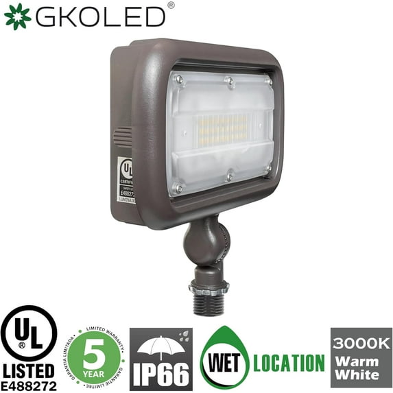 UGUCYUI-30W LED Floodlight, Outdoor Security Fixture, Waterproof, 100W ...