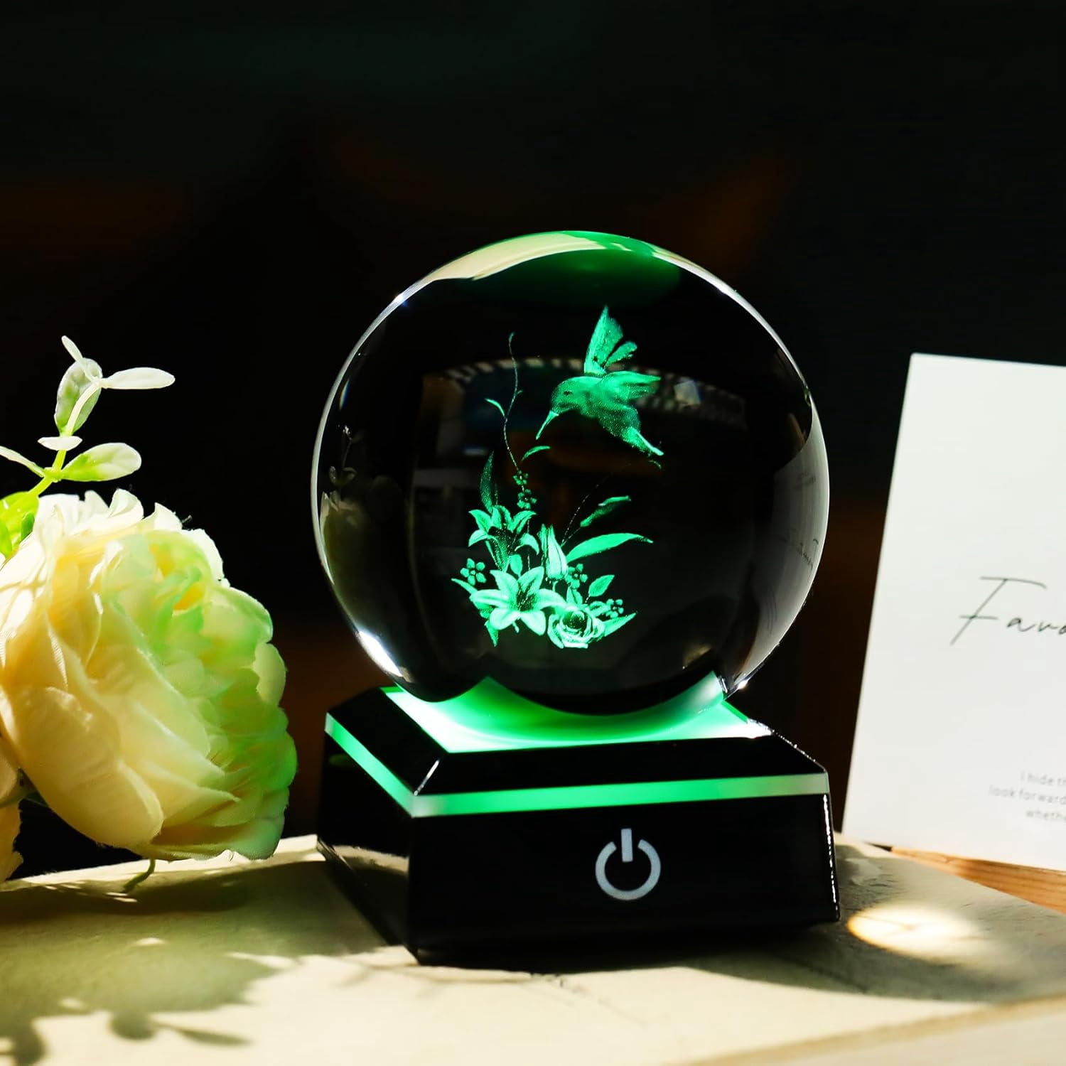 UGUCYUI-3D Hummingbird Crystal Ball Gifts for Women Men on Christmas ...