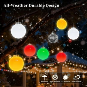 Large Lighted Outdoor Christmas Balls