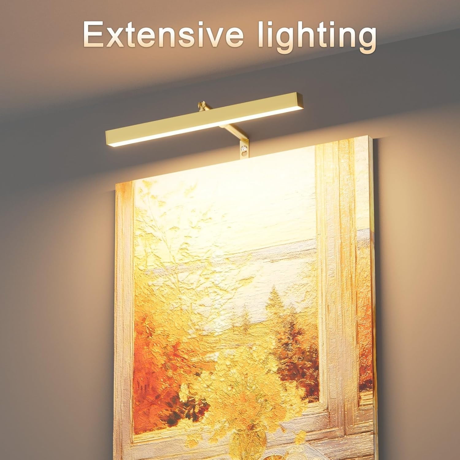 UGUCYUI-4W Plug in Picture Light for Paintings with Remote Control, 12 ...