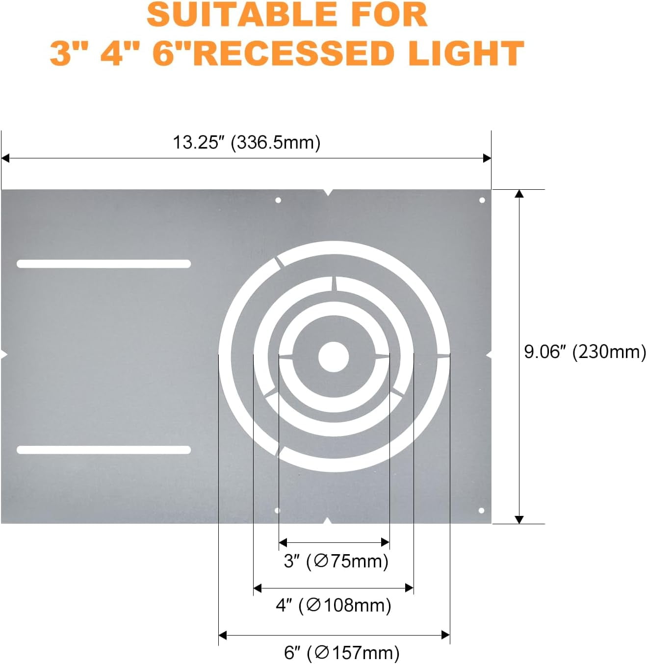 UGUCYUI-6 Pack New Construction Mounting Plate with 3-4-6" Round Hole ...