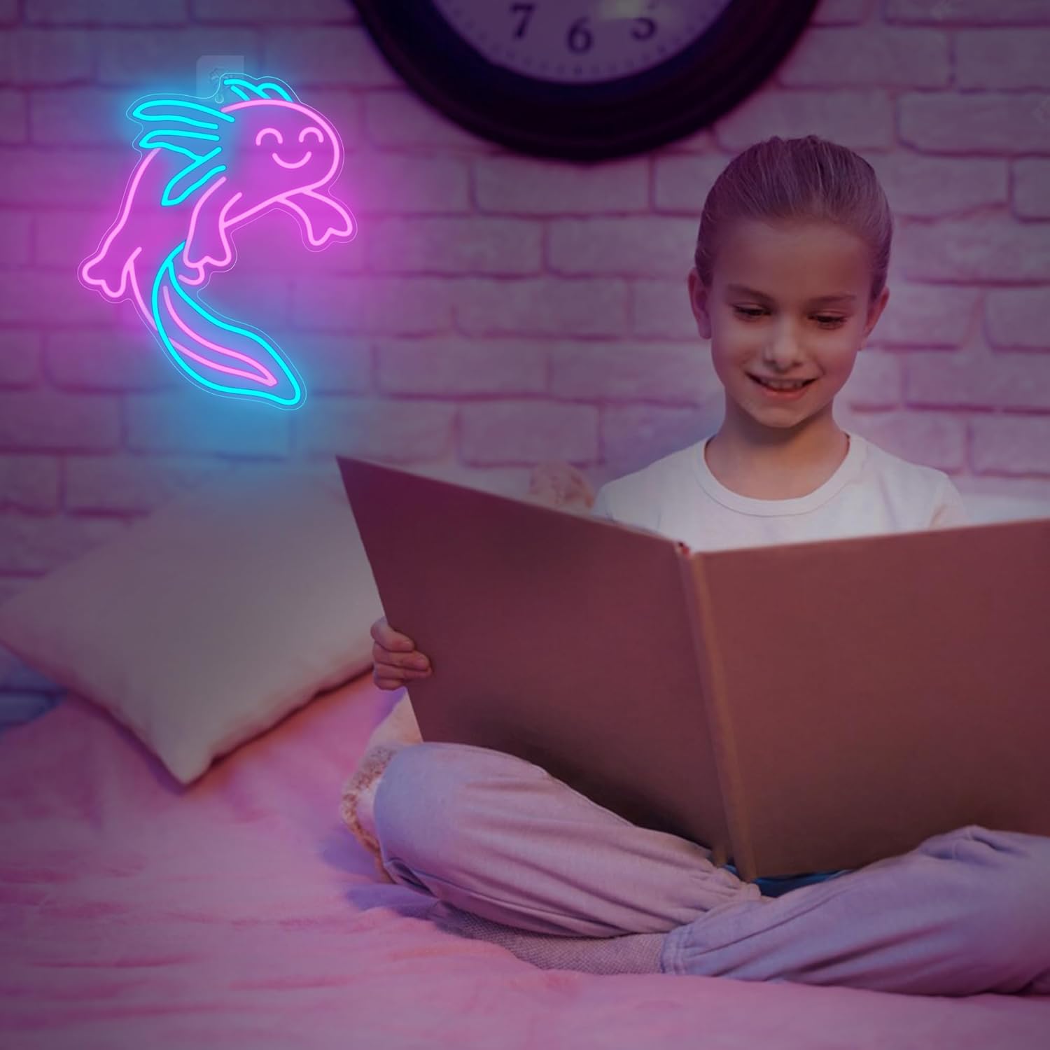 UGUCYUI-Axolotl Gift, Axolotl Neon Sign, LED Neon Lights for Room Wall ...