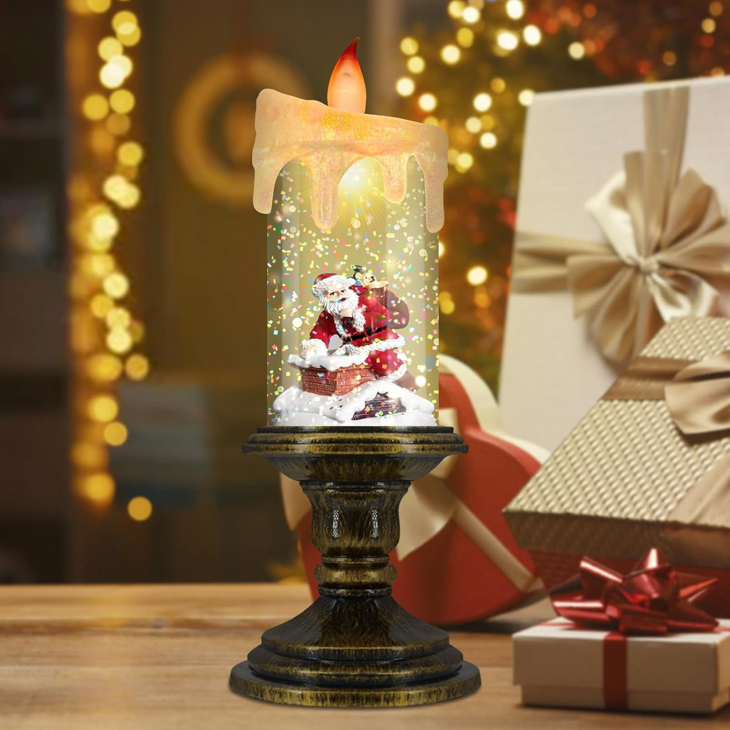 UGUCYUI-Christmas Flameless Candles, Flickering LED Candles with Timer ...