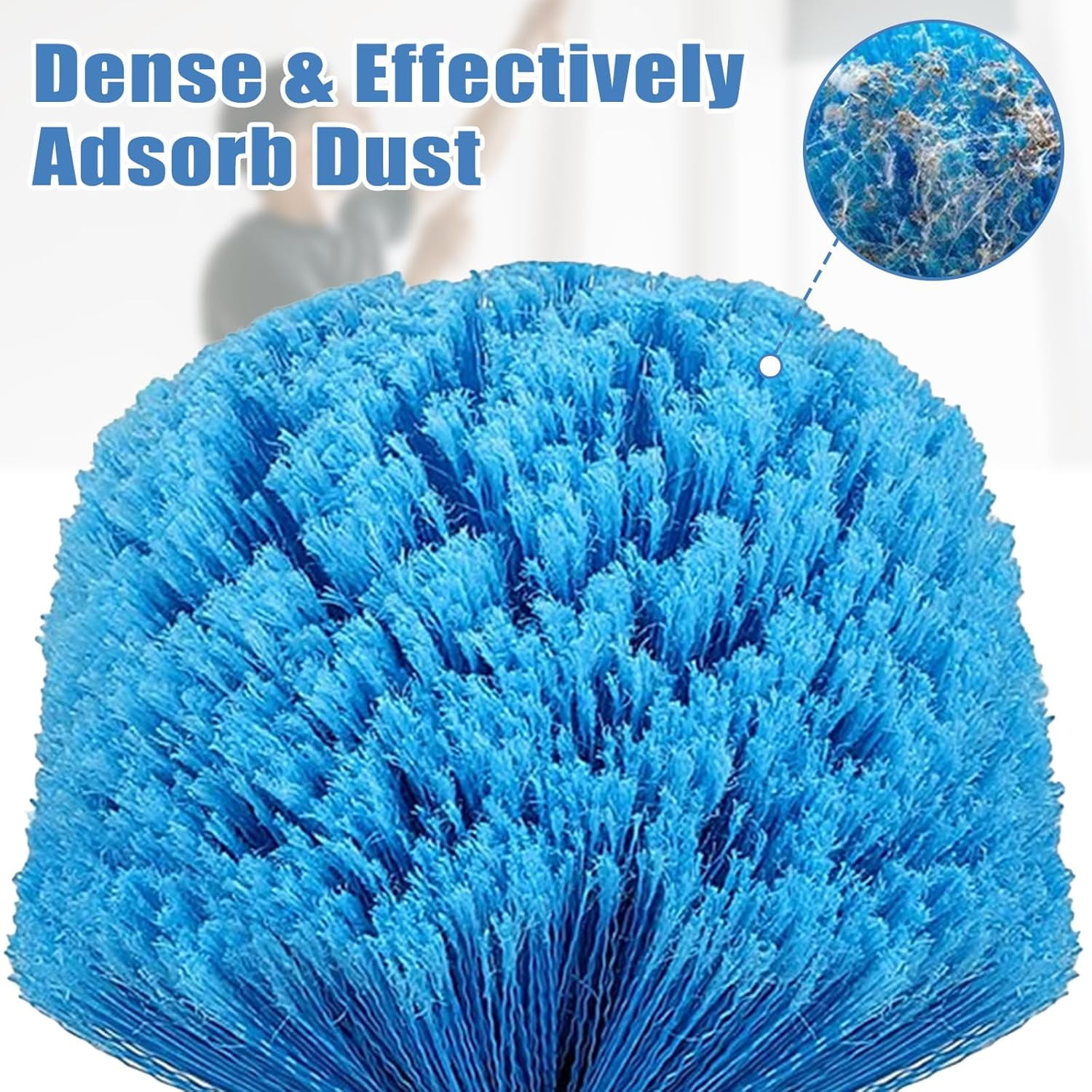 UGUCYUI-Cobweb Duster with Extension Pole, 10 FT Stiff Bristles Duster ...