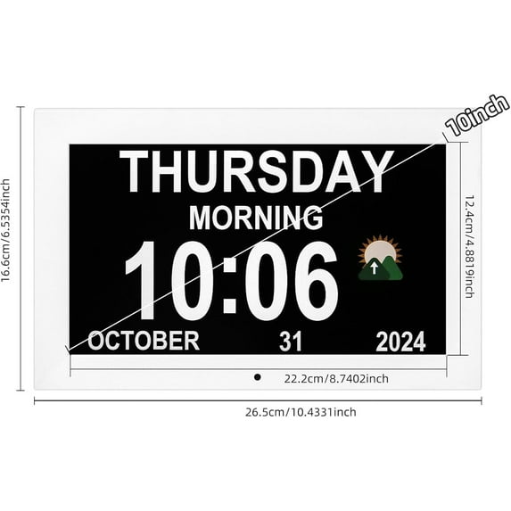 UGUCYUI-Digital Alarm Clock, Multiple Alarm Functions, Clock with Date ...