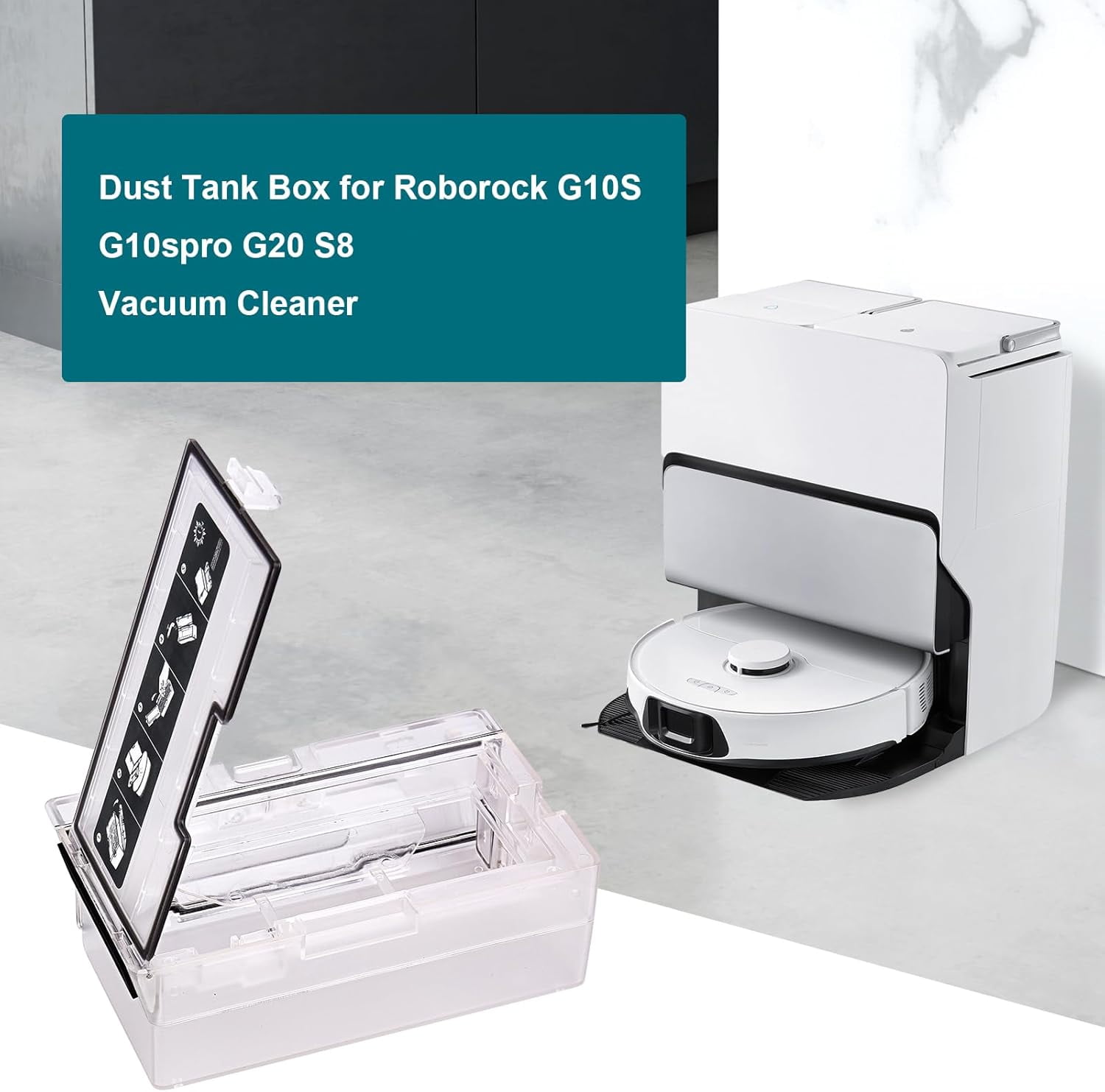 UGUCYUI-Dust Bin Box for Roborock G10S G10spro G20 S8 Vacuum Cleaner ...