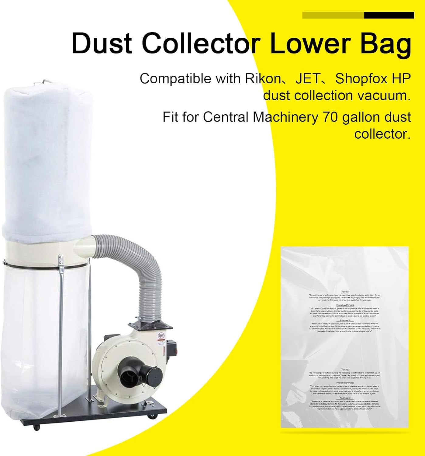 UGUCYUI-Dust Collector Bags For Harbor Central Machinery Harbor Freight ...