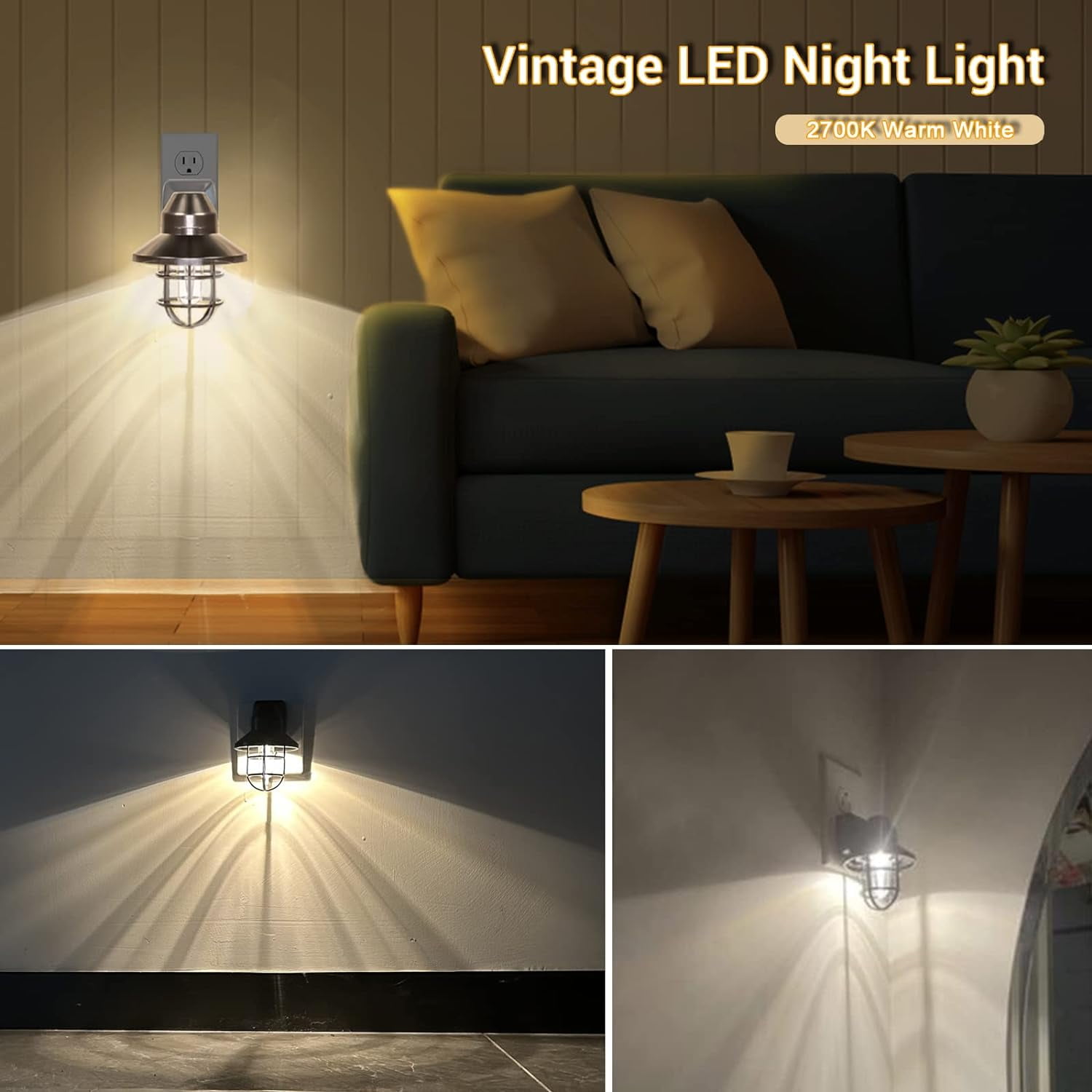 UGUCYUI-ETL Night Lights Plug Into Wall with Dusk to Dawn, Night Light ...