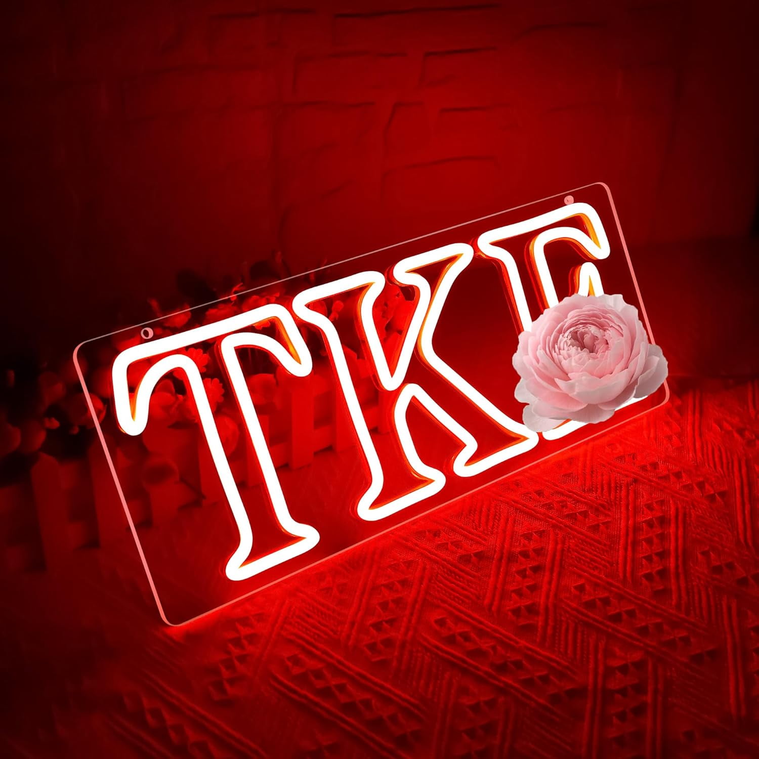 UGUCYUI-Kappa Fraternity Neon Sign for Wall Decor Dimmable Red Greek ...
