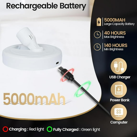 UGUCYUI-LED Spotlight, Rechargeable Battery Picture Lights, Uplighting ...