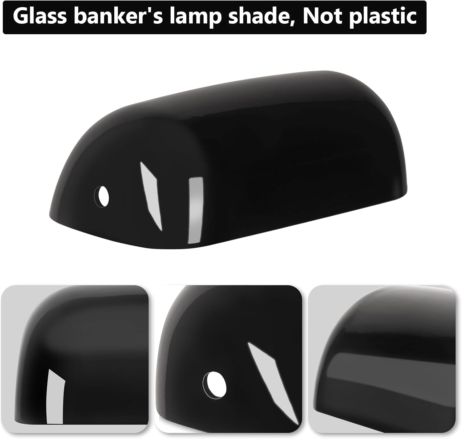 UGUCYUI-Lamp Shades for Table Lamps, Banker Glass Lamp Shade ...