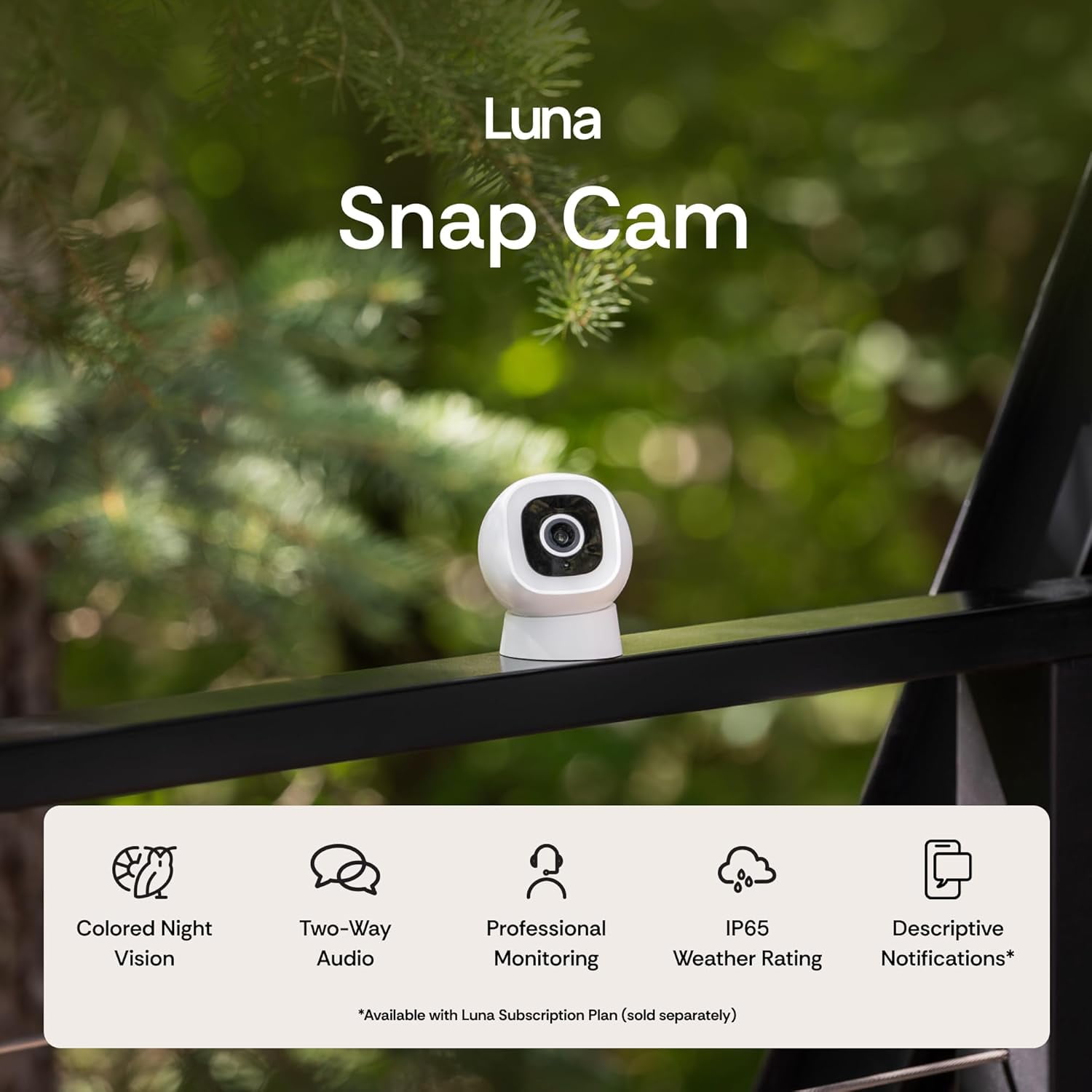 UGUCYUI-Luna 2K AI Wired Cameras for Home Security, Outdoor/Indoor, Wi ...
