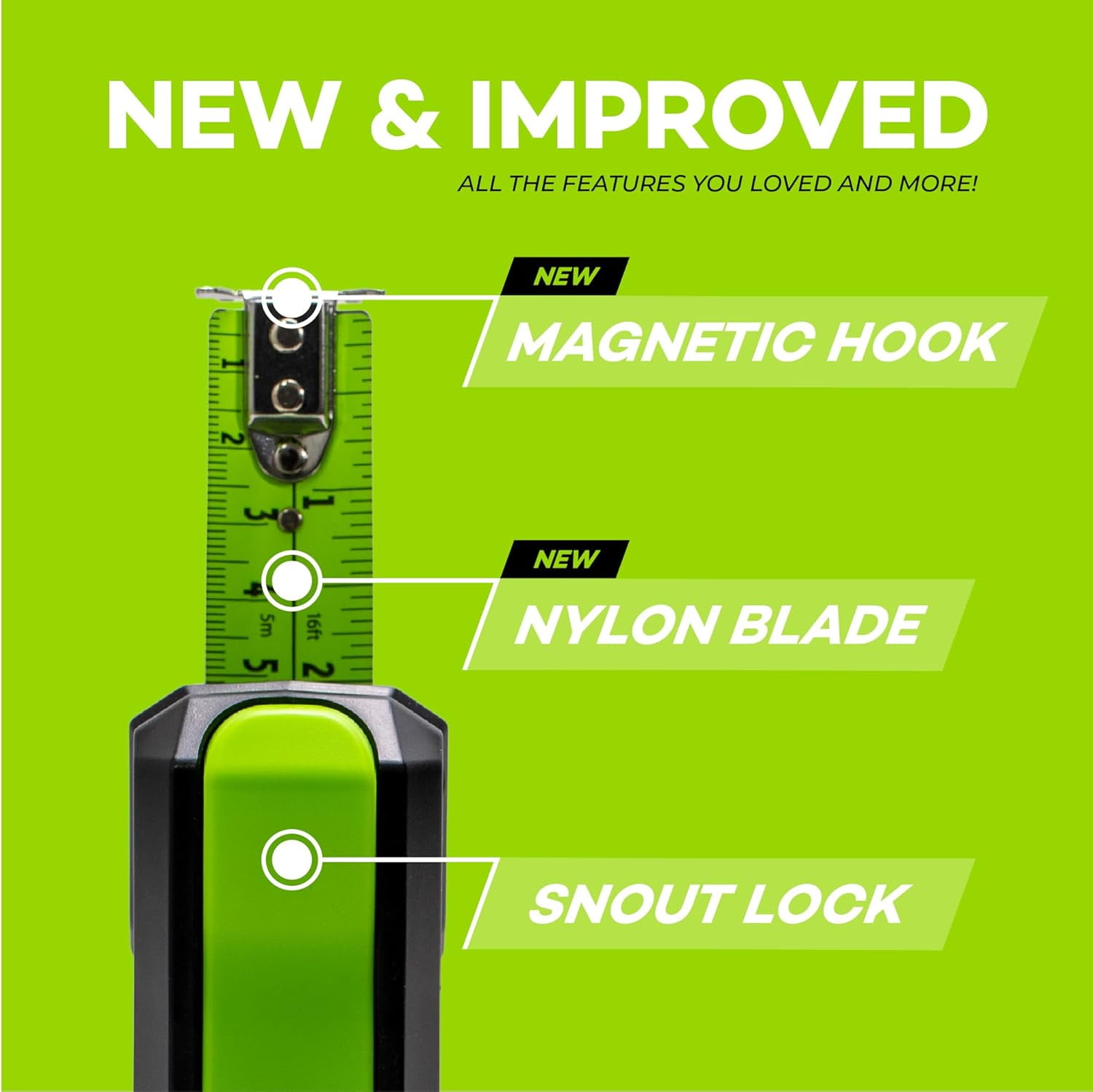 UGUCYUI-MK2.0 Precision Retractable Measuring Tape (Inches) | Top-View ...