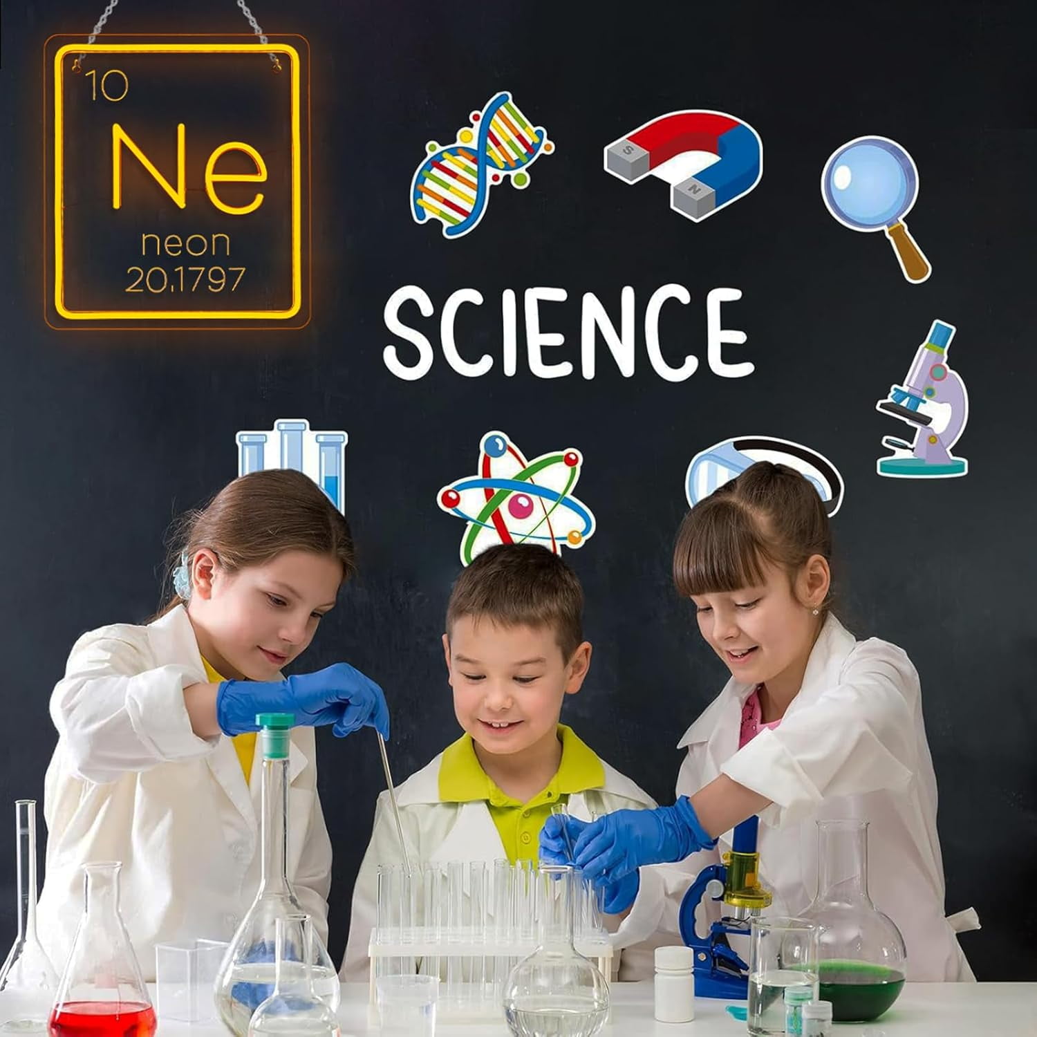 UGUCYUI-Ne Neon Sign Science Classroom Decor Chemistry class Periodic ...