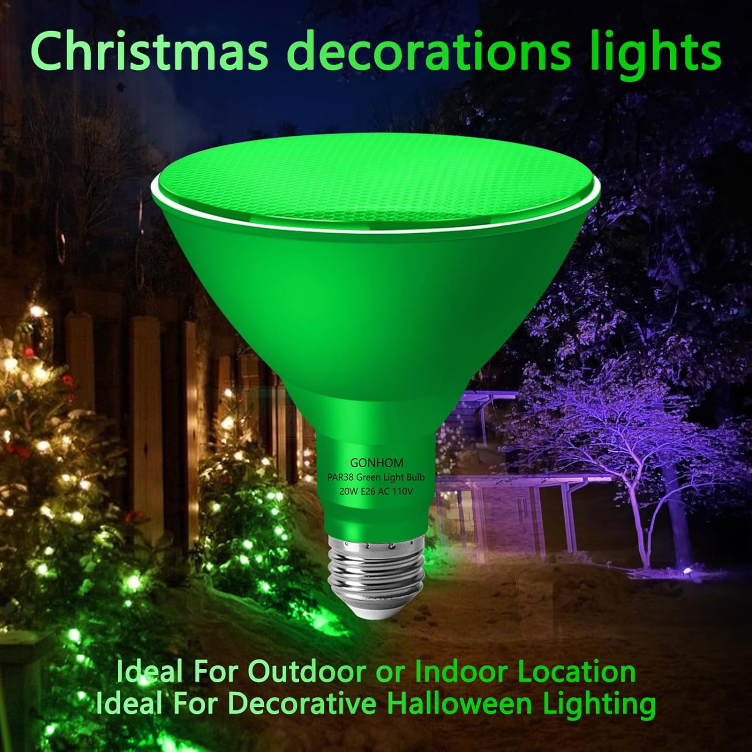 UGUCYUI-PAR38 Flood Lights Outdoor,Dimmable LED Flood Light Bulbs,20W ...