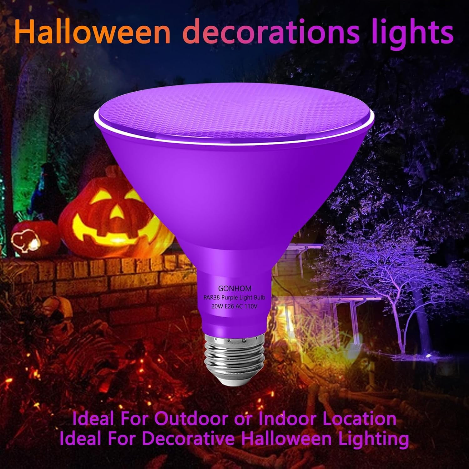 UGUCYUI-PAR38 Flood Lights Outdoor,Dimmable LED Flood Light Bulbs,20W ...