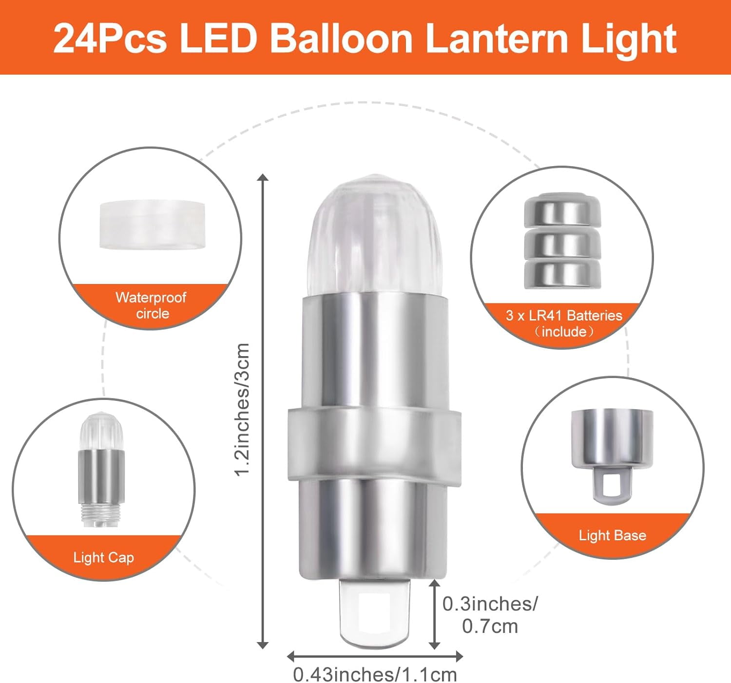 UGUCYUI-Pack of 100 Multicolor LED Waterproof Mini Blinking Lights for ...