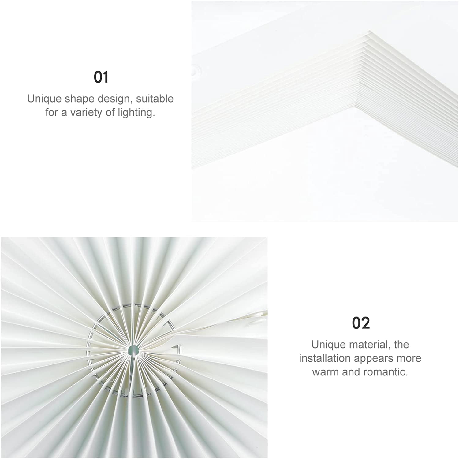 UGUCYUI-Paper Origami Lamp Shade Nordic Style Folded Paper Lampshade ...