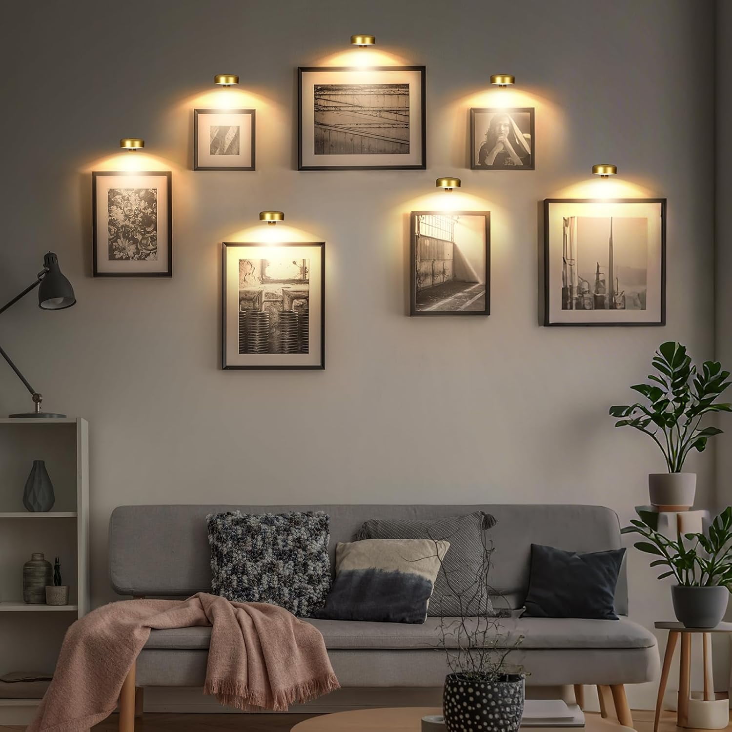 UGUCYUI-Picture Light for Wall with 2500mAh Rechargeable Battery ...