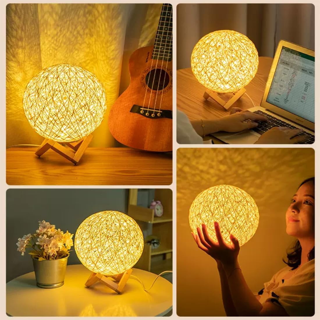 UGUCYUI-Radiant Globe Lamp - Crystal Ball Night Light with Energy ...