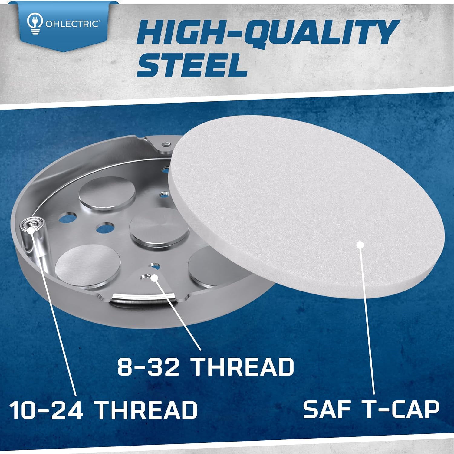 UGUCYUI-Saf-T-Pan Ceiling Fan Mounting Bracket & Light Box | 6-Cubic ...