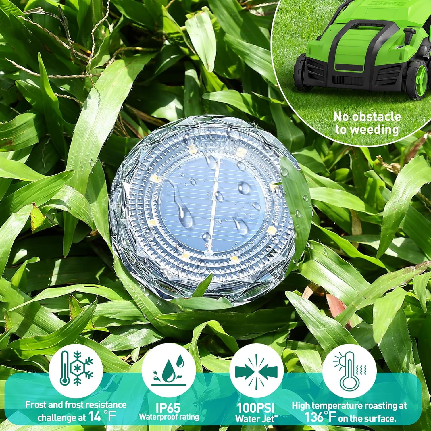 UGUCYUI-Solar Ground Lights,Solar Disc Light Outdoor Waterproof ...
