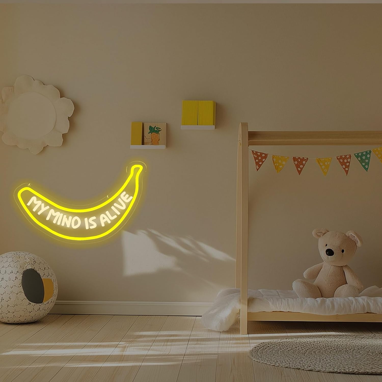 UGUCYUI-TS Gifts My Mind Is Alive Banana Neon Sign, Vibrant Music ...